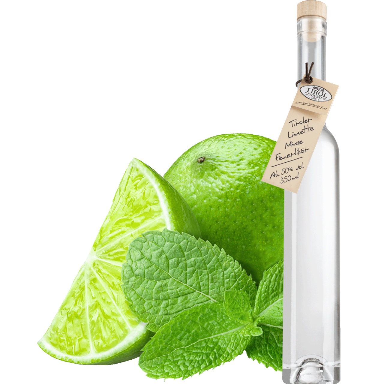 Buy Lime Mint Fire Liqueur 50% Vol. 0.1 Liter online | Tirol Geniessen