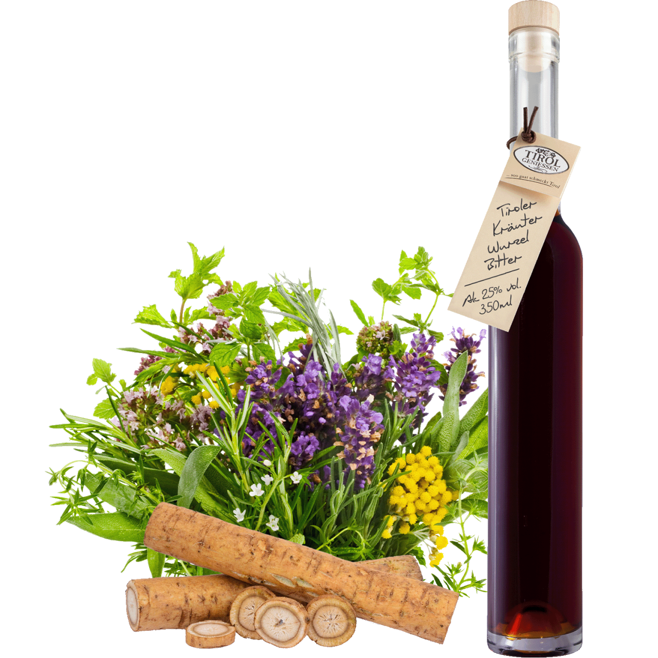 Buy Root Bitter 25% Vol. 0.1 Liter online | Tirol Geniessen