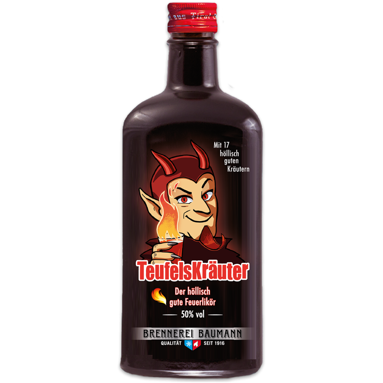 Buy Devils Herbs Liqueur 50% Vol. 0.5 Liter online | BRENNEREI BAUMANN